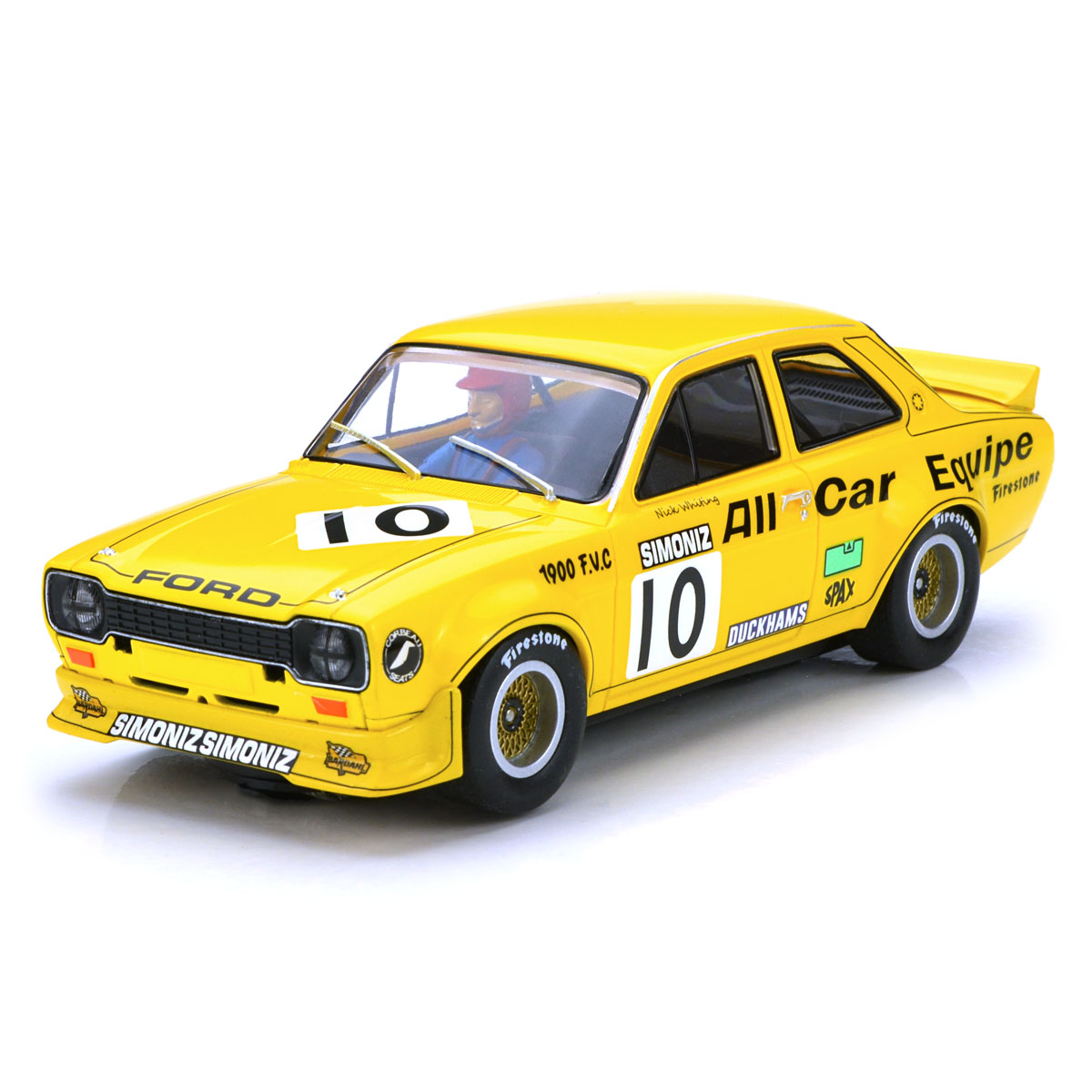 Scalextric Ford Escort MK1 No.10 All Car Equipe - Nick Whiting (C4590)