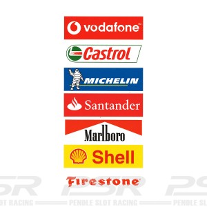 PSR Vinyl Stickers F1 Logos
