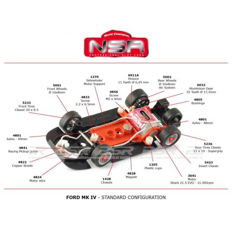 NSR Ford MkIV No.09 Martini Racing White (NSR-0409)