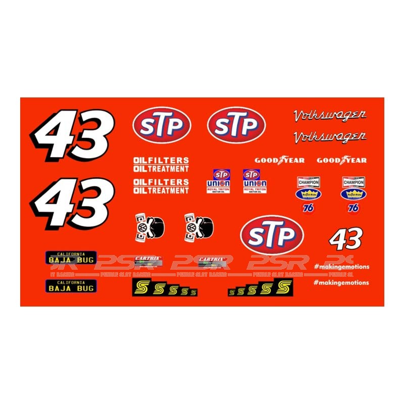 Mitoos VW Beetle STP Decals