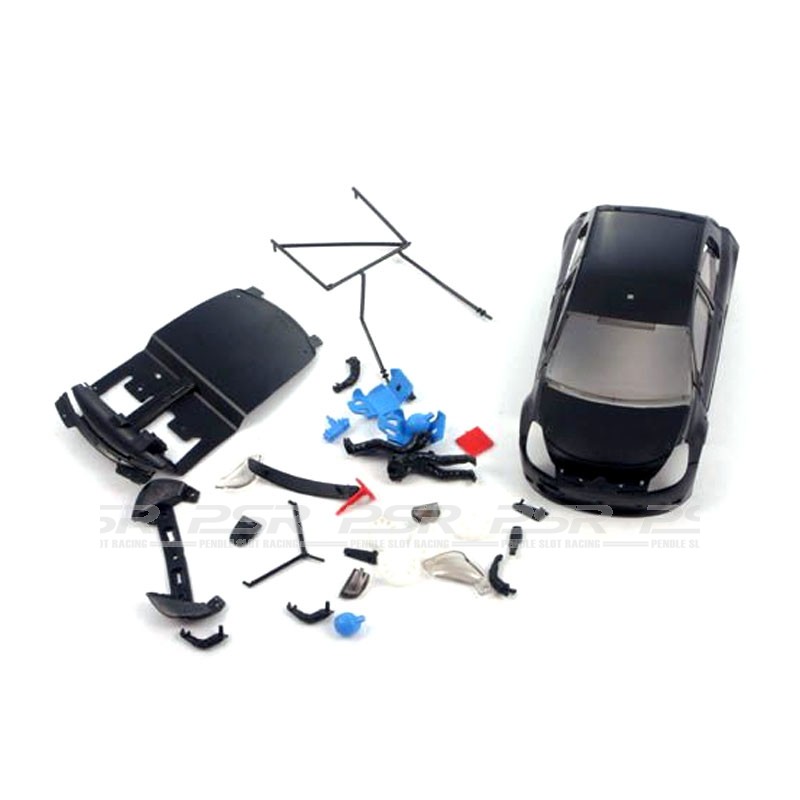 NSR Renault Clio Rally Body Kit Black (NSR-1329B)