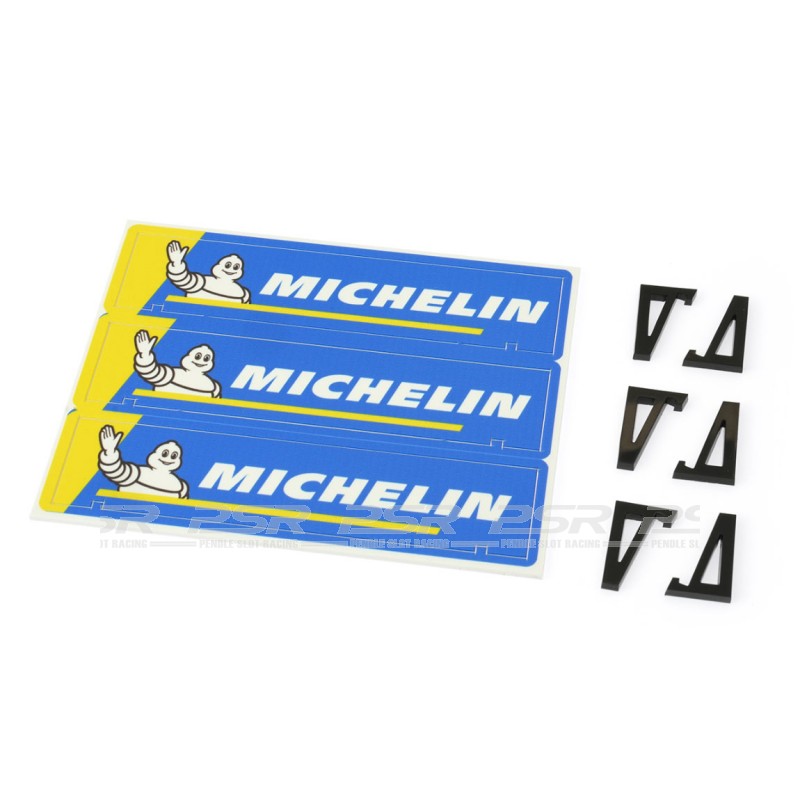 Scaleauto Advertising Panel Michelin 125x25mm with Supports x3 (SC-10240D)