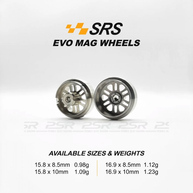 Staffs Mag Evo Wheels 16.9x8.5mm Magnesium (SRS06)