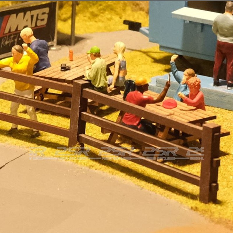 Slot Track Scenics Post and Rail Fence (STS-PRF)