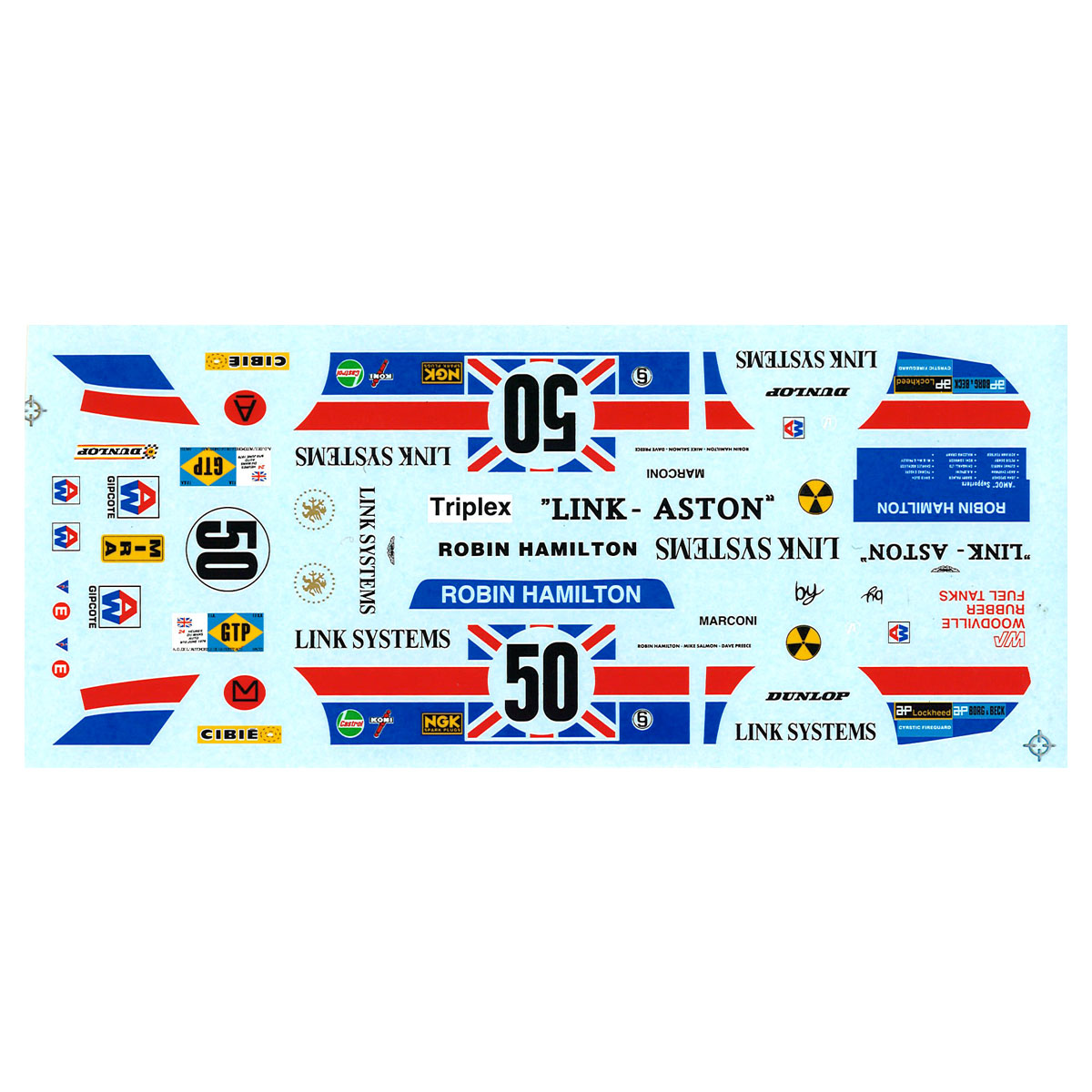 PSR Aston Martin DBS No.50 Le Mans 1979 Decals