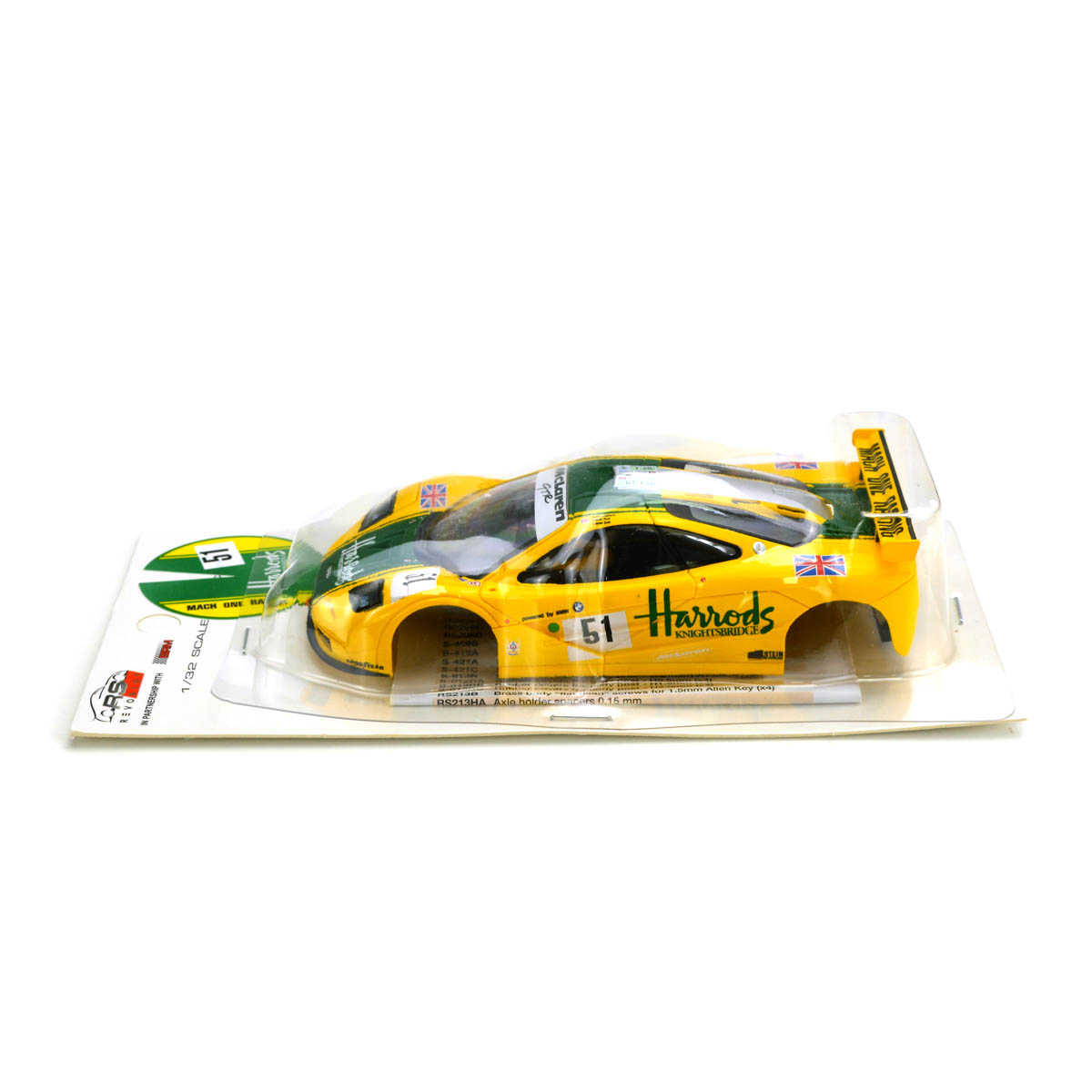 RevoSlot McLaren F1 GTR No.51 Harrods Le Mans 1995 Body (RS0231b)