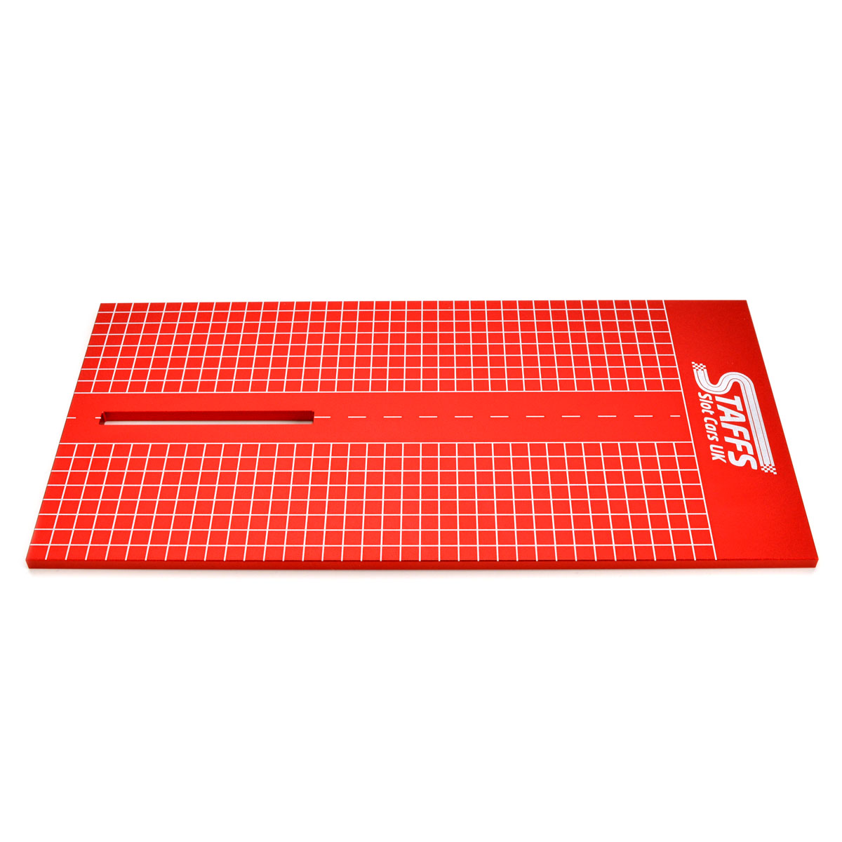 Staffs Alloy Setup Plate 200x100mm Red (STAFFS179)