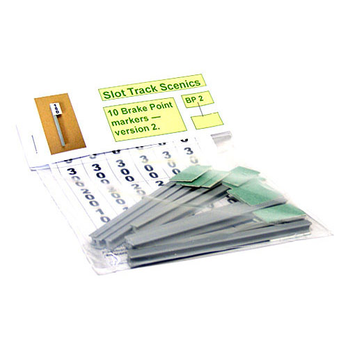 Slot Track Scenics Vertical Markers on Stanchions (STS-BP1-2)